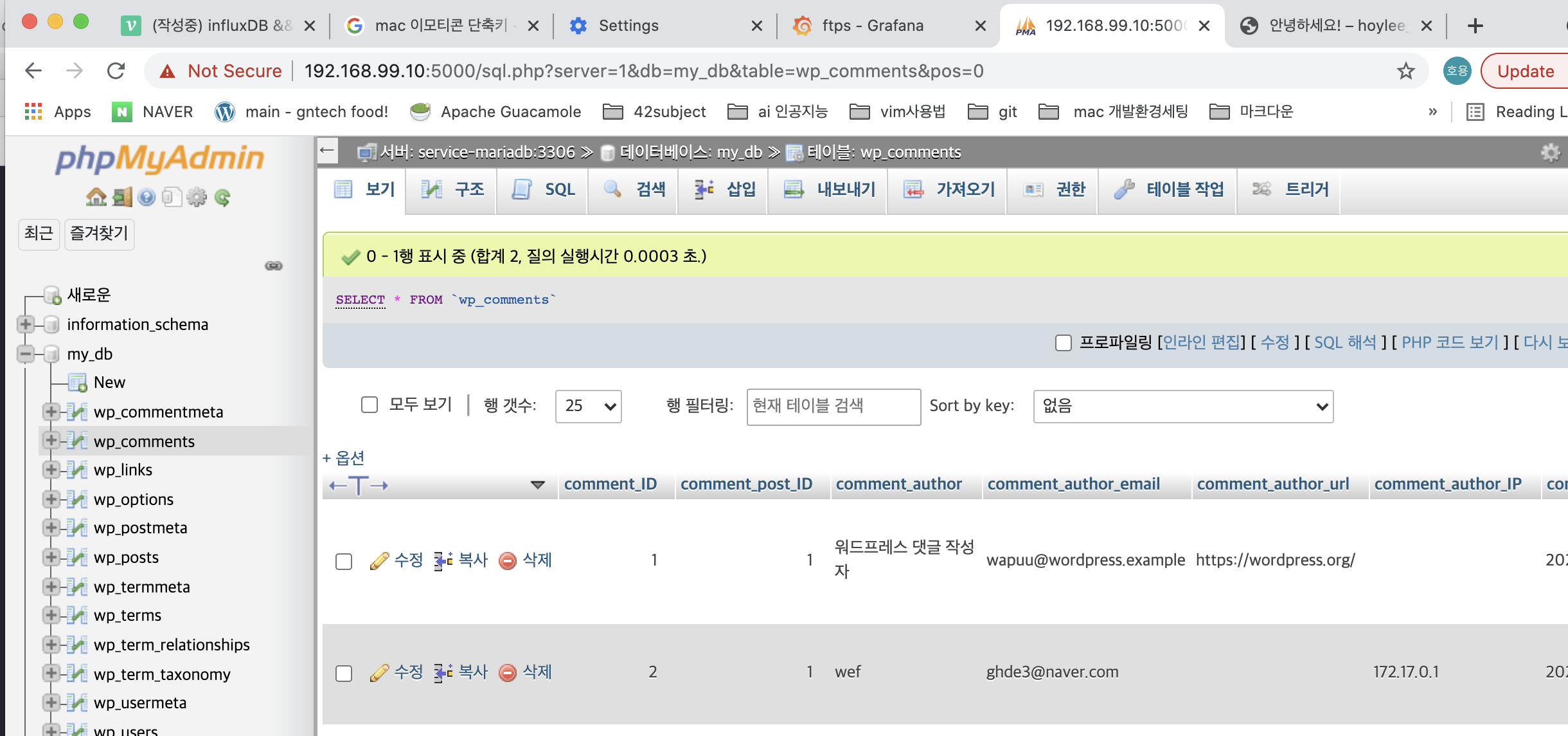 Docker 개념 명령어 사용법 개발 환경 구축하기 Ubuntu 멀티 부트 Influxdb Grafana A3